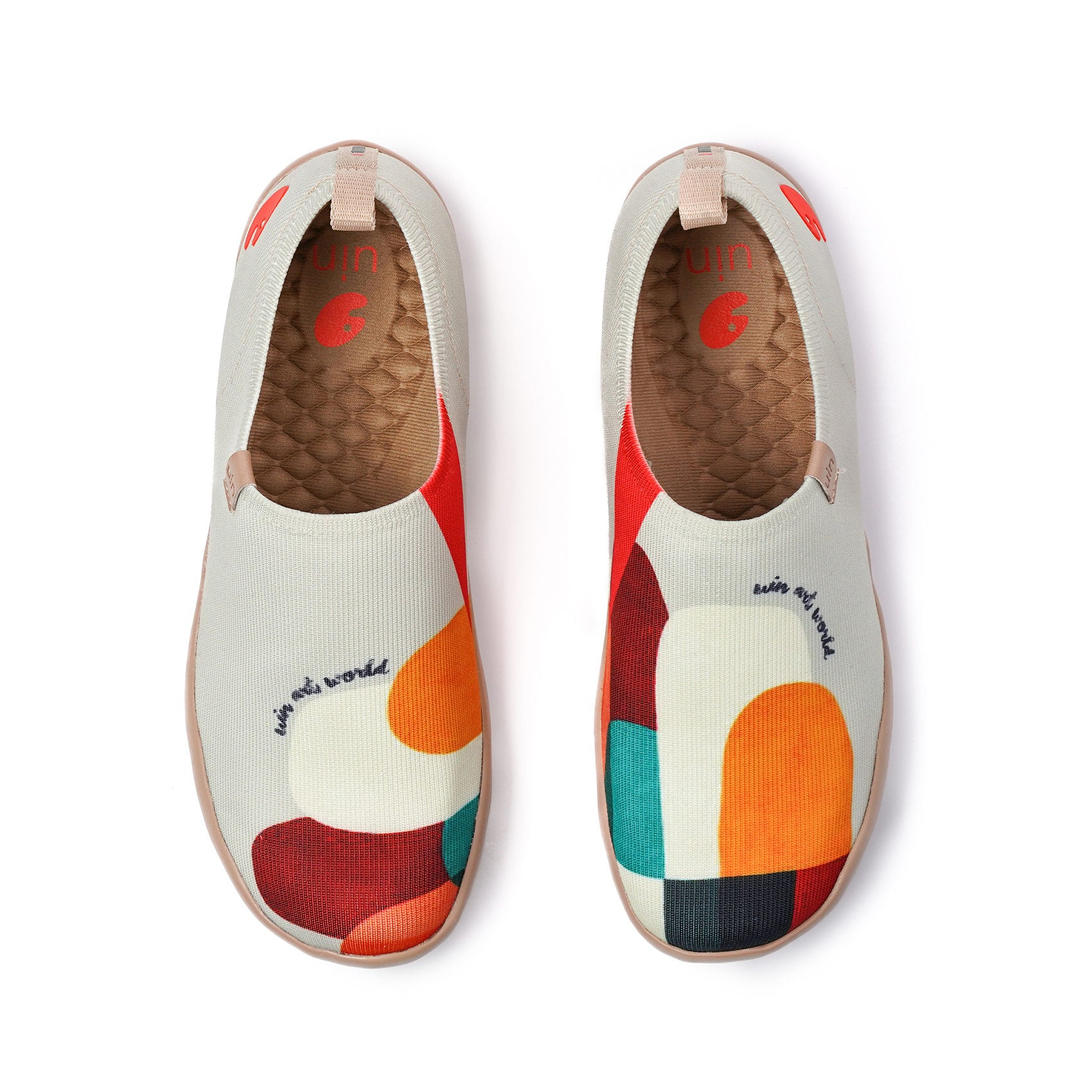 UIN Blossom Women's Fashion Floral Art Sneaker Painted Canvas Slip-On ...