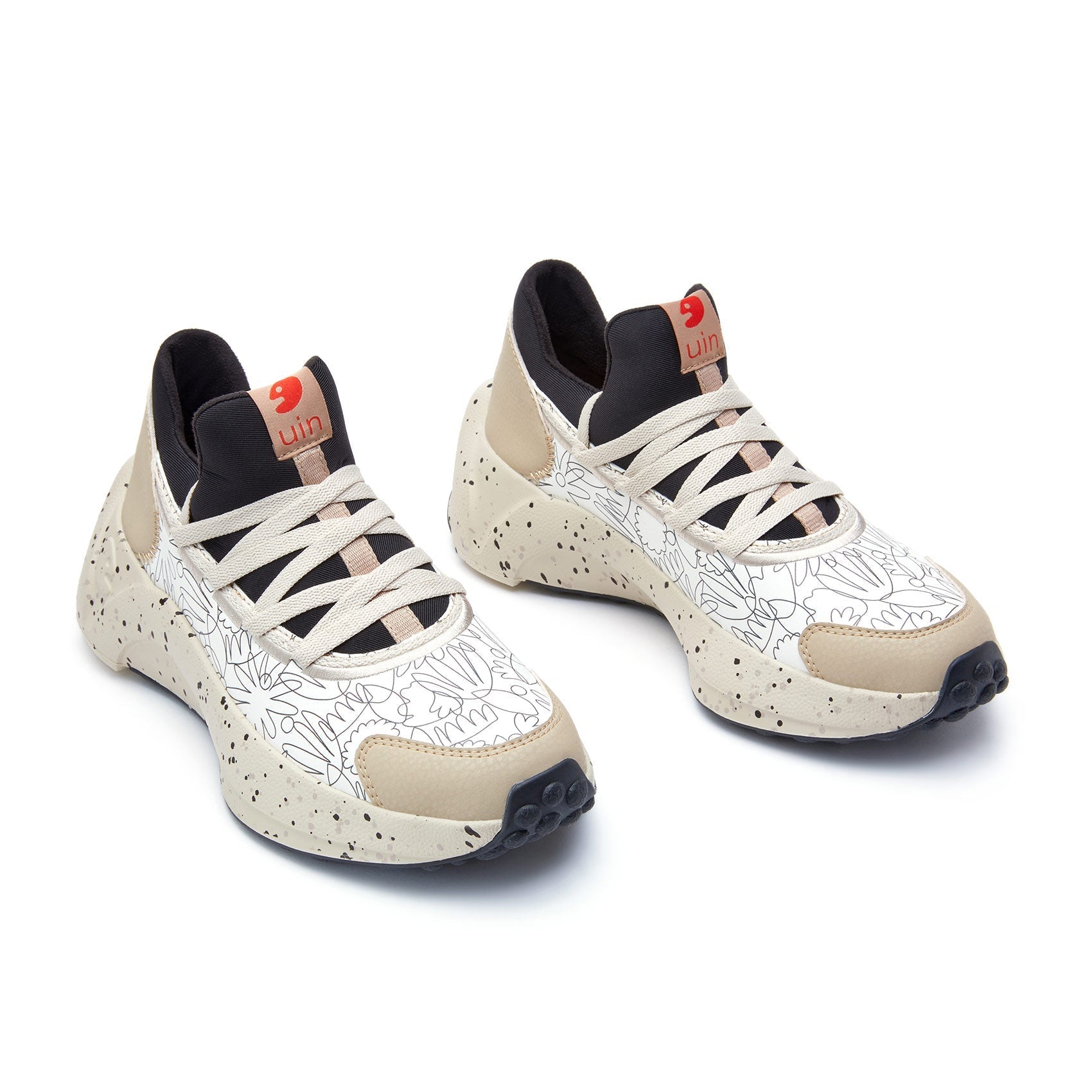 Hand-painted Leaves Sevilla VI Women Art Travel Shoes | UIN FOOTWEAR ...