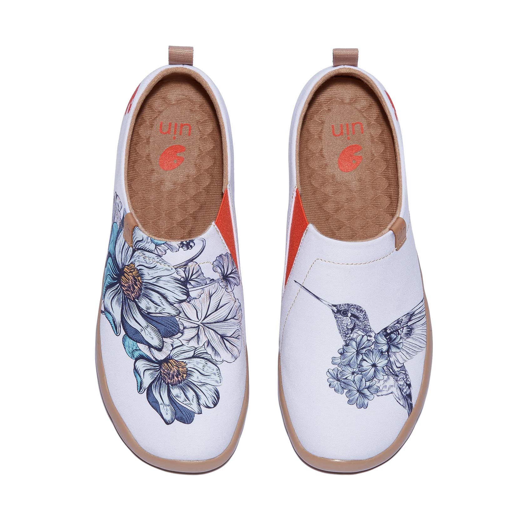 UIN Women's Art Painted Travel Shoes Slip On Casual Loafers Lightweight ...