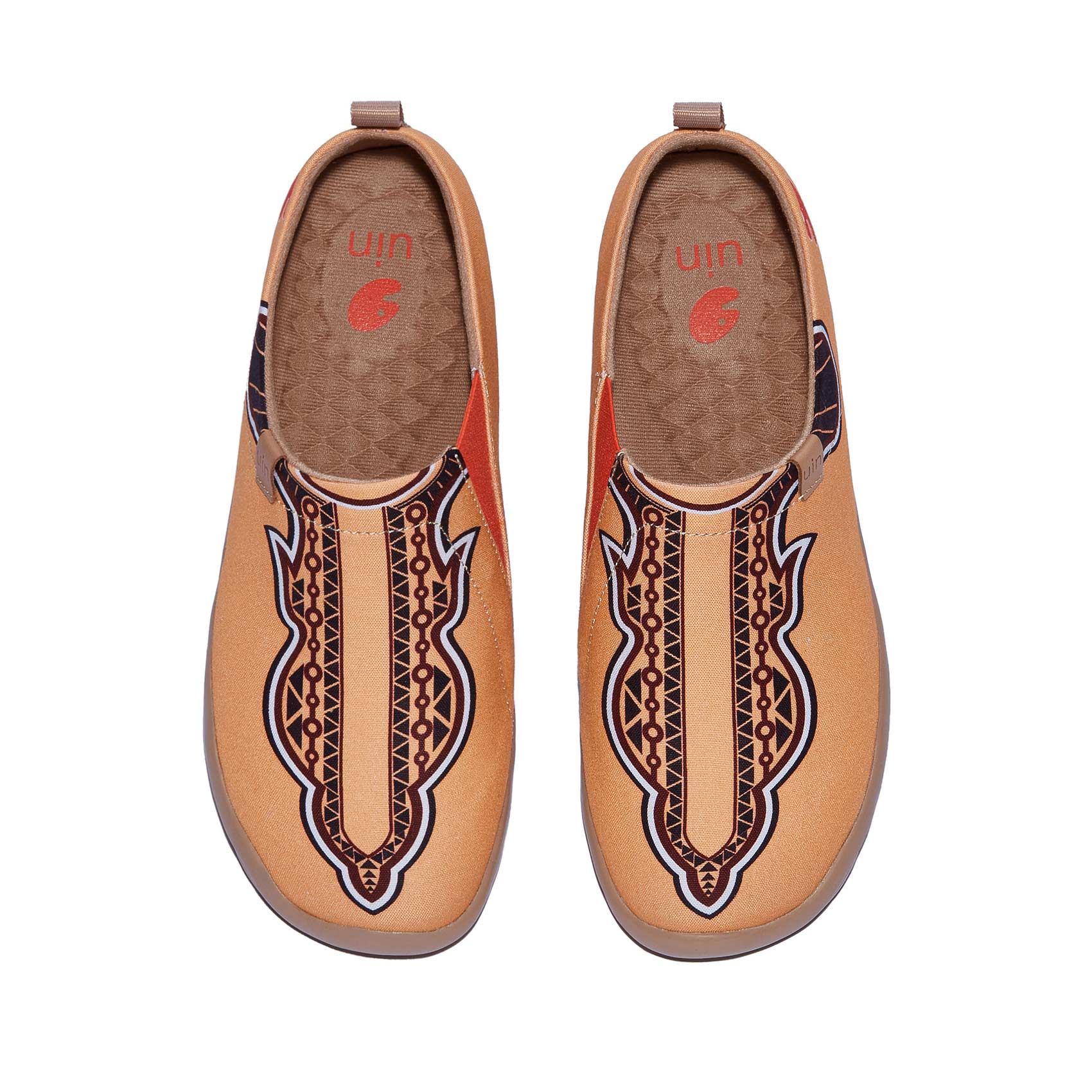 Middle Eastern Symbols Toledo I Women Art Painted Canvas Shoes | UIN ...